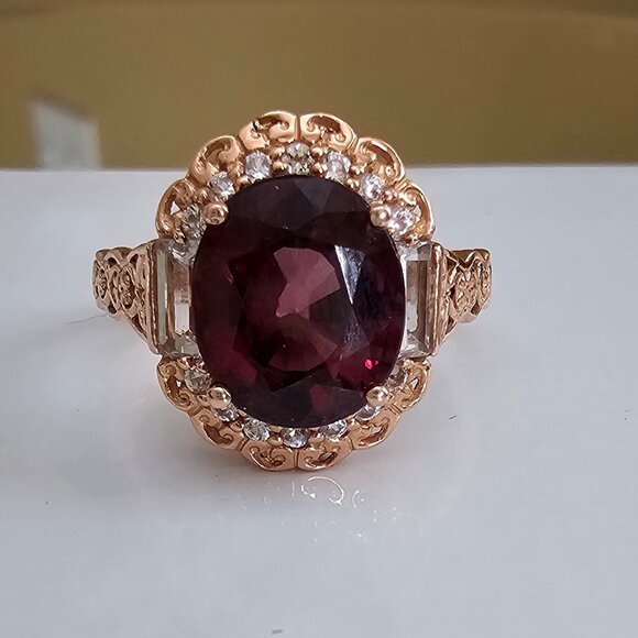 NH | Jewelry | 4k Rose Gold Nh Rubellite Tourmaline Ring Size 8 | Poshmark